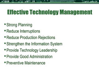 Technology Management Chapter 1 Notes | PPT