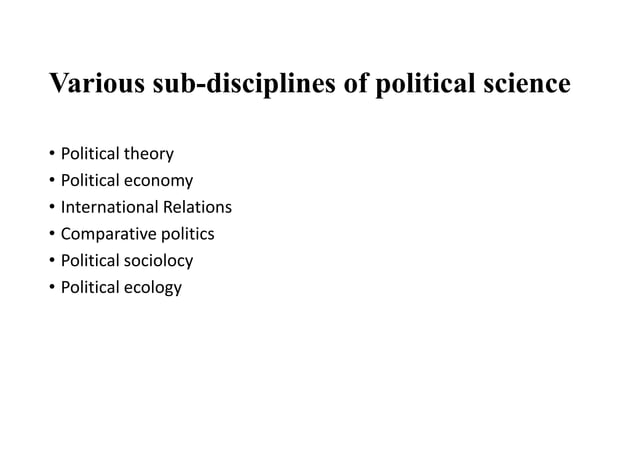 The Nature and scope of political science | PDF | Science