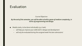 Game Design and Development, Spring 2017, Lecture 1 | PPTX | Board Games and Puzzles | Games and ...