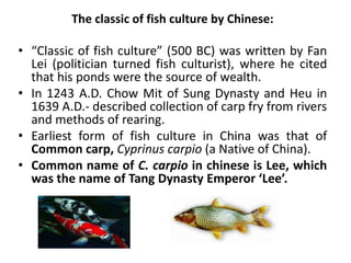 Lecture 1. history aquaculture | PPTX