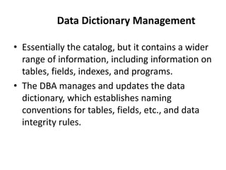 Database Administration | PPTX