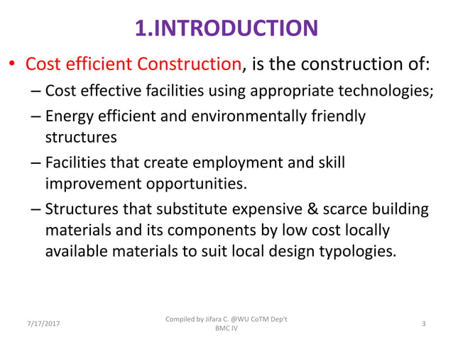 concept of cost Efficient construction | PPTX | Construction Industry ...