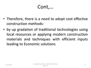 concept of cost Efficient construction | PPTX