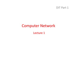 Lecture 1 | PDF