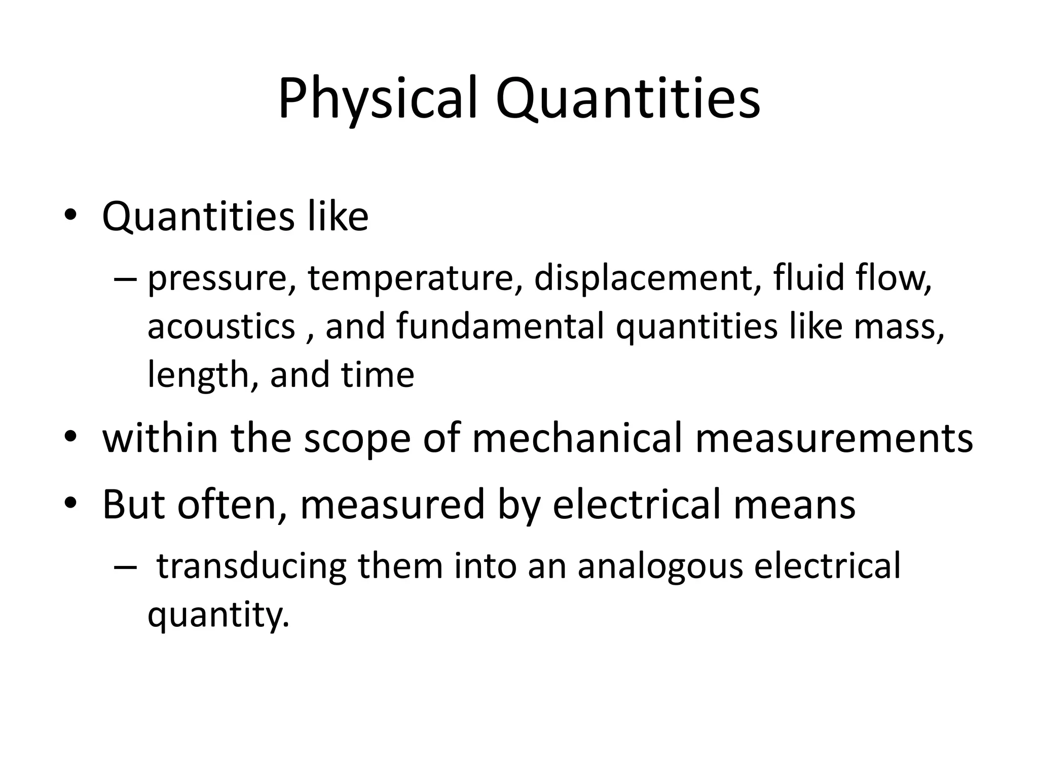 Measurement Analysis,Transducers and Instrumentation | PPTX