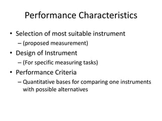 Measurement Analysis,Transducers and Instrumentation | PPTX