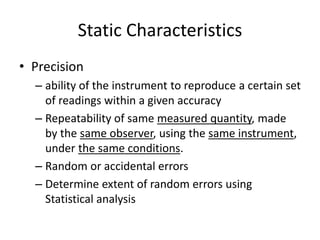 Measurement Analysis,Transducers and Instrumentation | PPTX