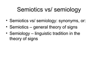 Lecture 1. semiotics. introduction | PPT