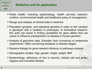 Statistics Introduction In Pharmacy | PPT