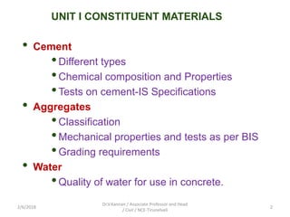 CONCRETE TECHNOLOGY-AN INTRODUCTION | PPTX