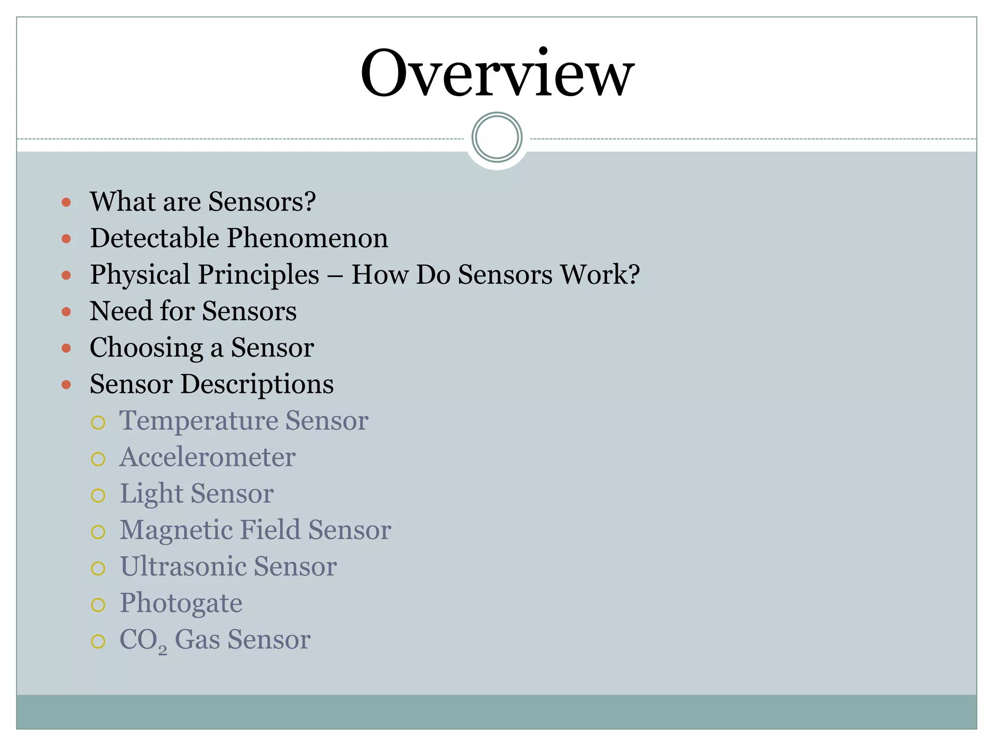 Introduction to Sensor | PPTX
