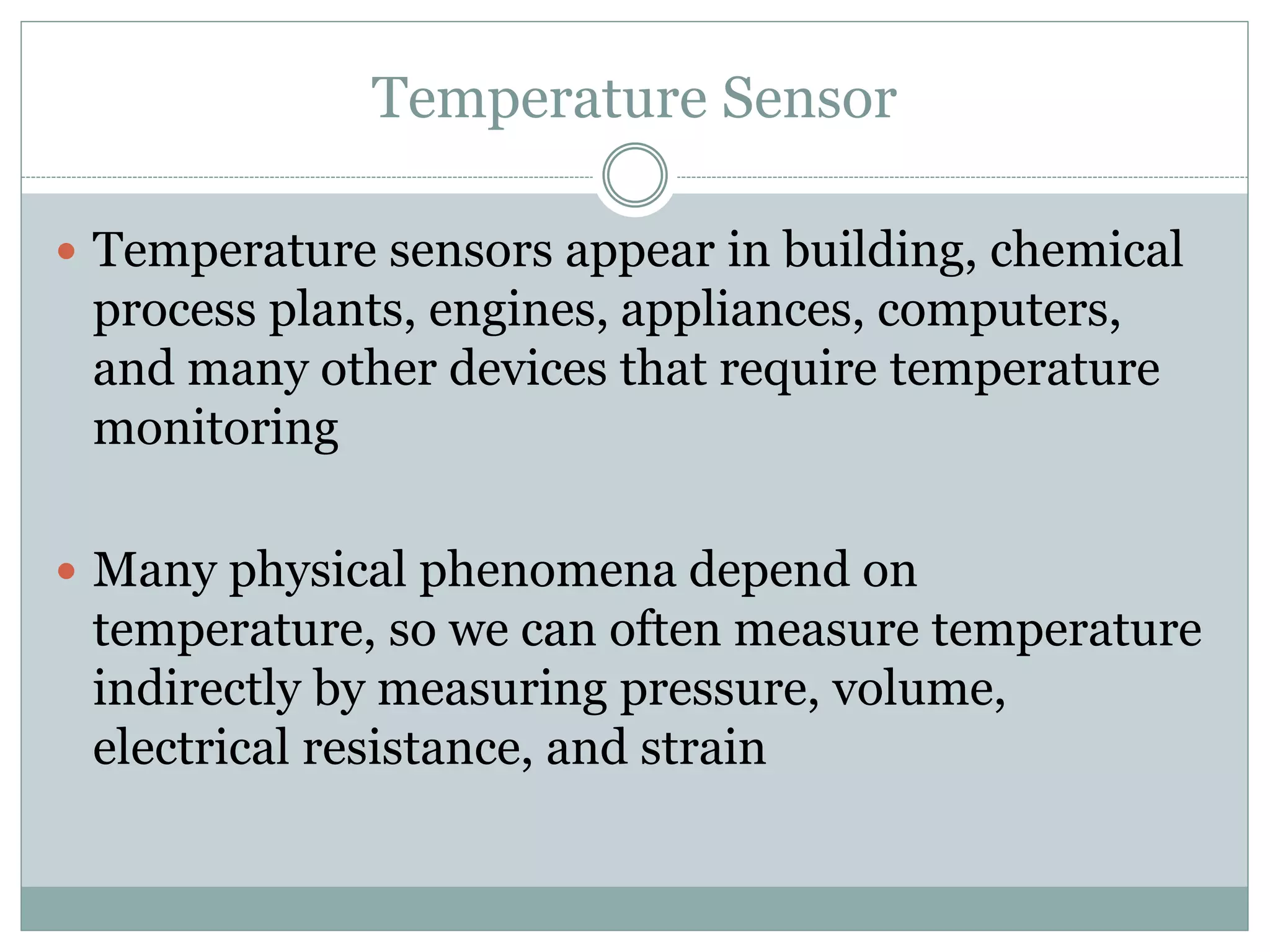 Introduction to Sensor | PPTX | Physics | Science