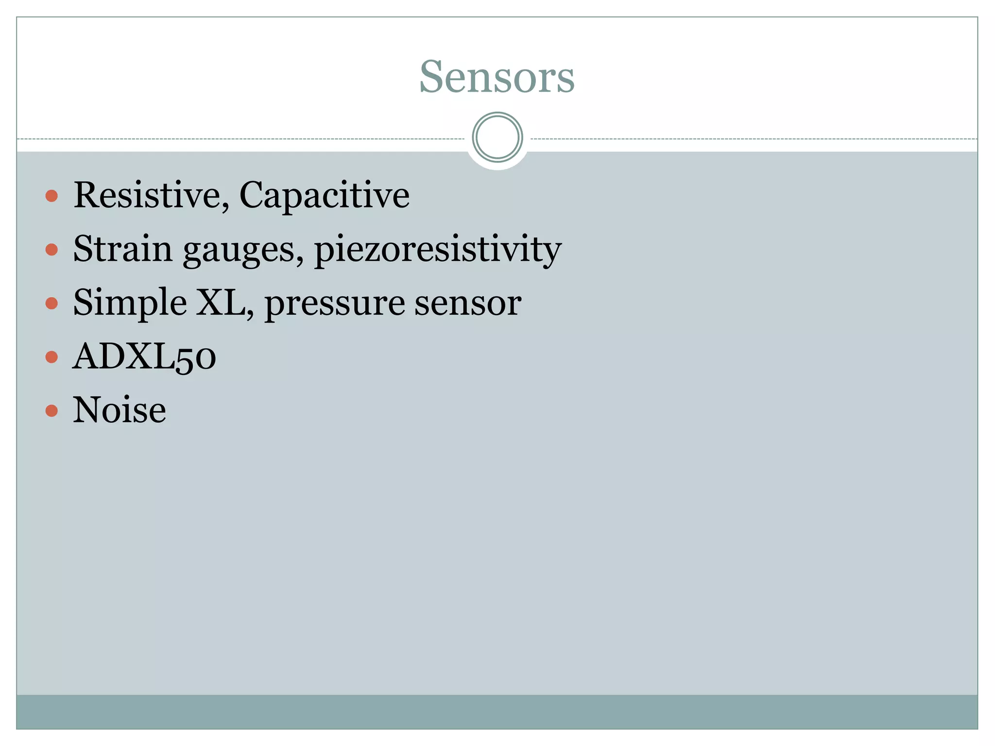 Introduction to Sensor | PPTX