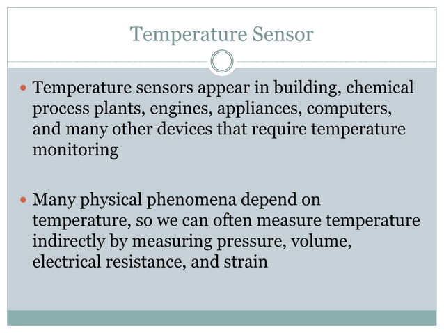 Introduction to Sensor | PPTX | Physics | Science