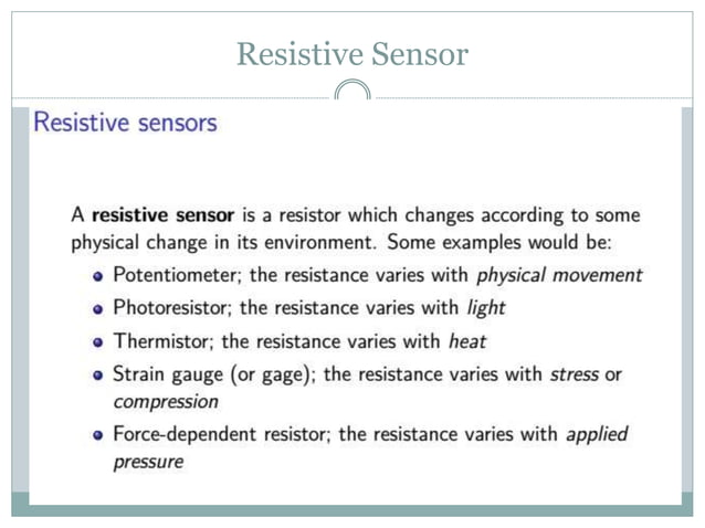 Introduction to Sensor | PPTX | Physics | Science