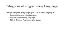introduction to Programming Lecture 1 | PPTX