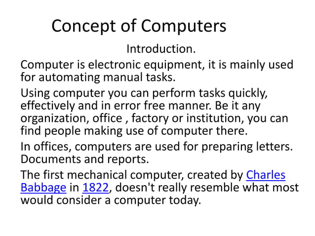 Lecture 1 :introduction to computer | PPTX