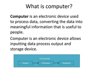 Lecture 1 :introduction to computer | PPTX