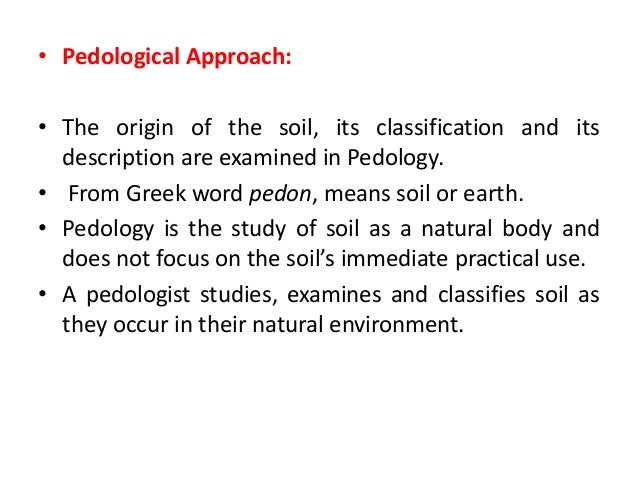 Soil, Pedological and Edaphological Concepts
