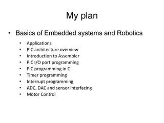 Lecture 1 - Introduction to embedded system and Robotics | PDF
