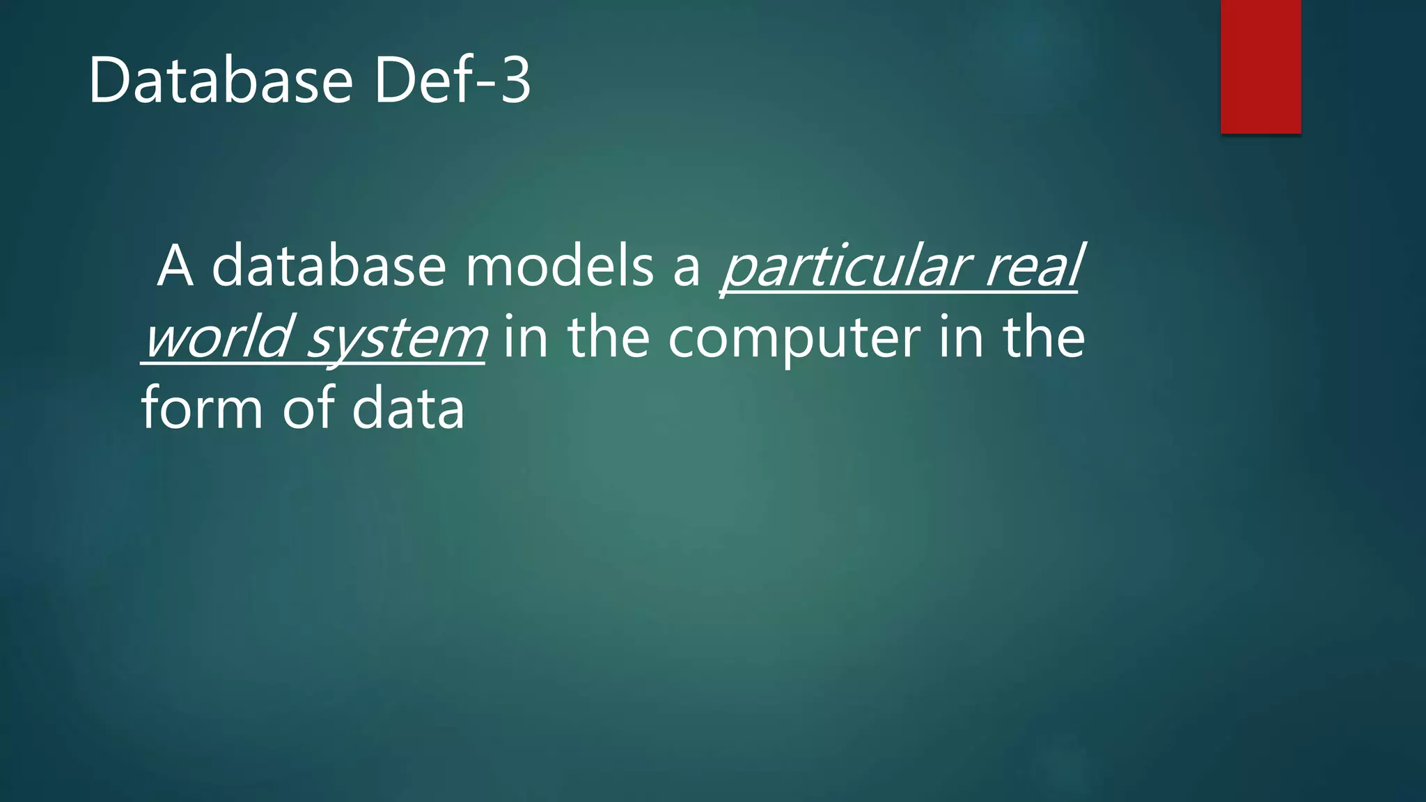 introduction of Database