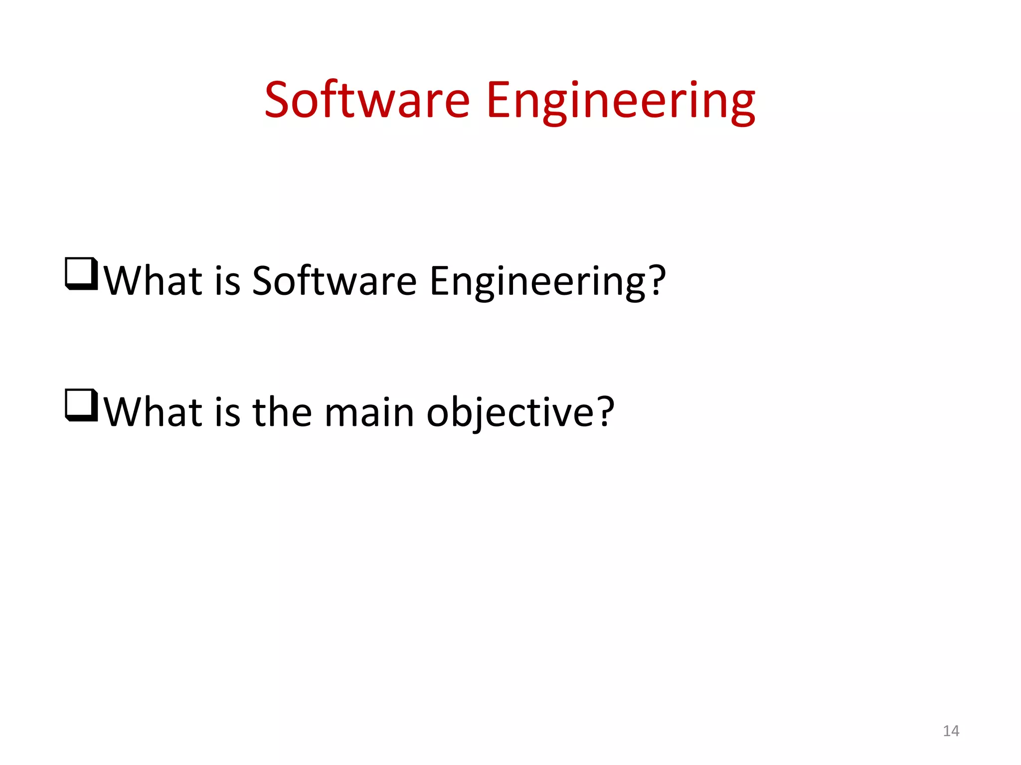 Software Engineering (Introduction) | PPT