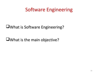 Software Engineering (Introduction) | PPT