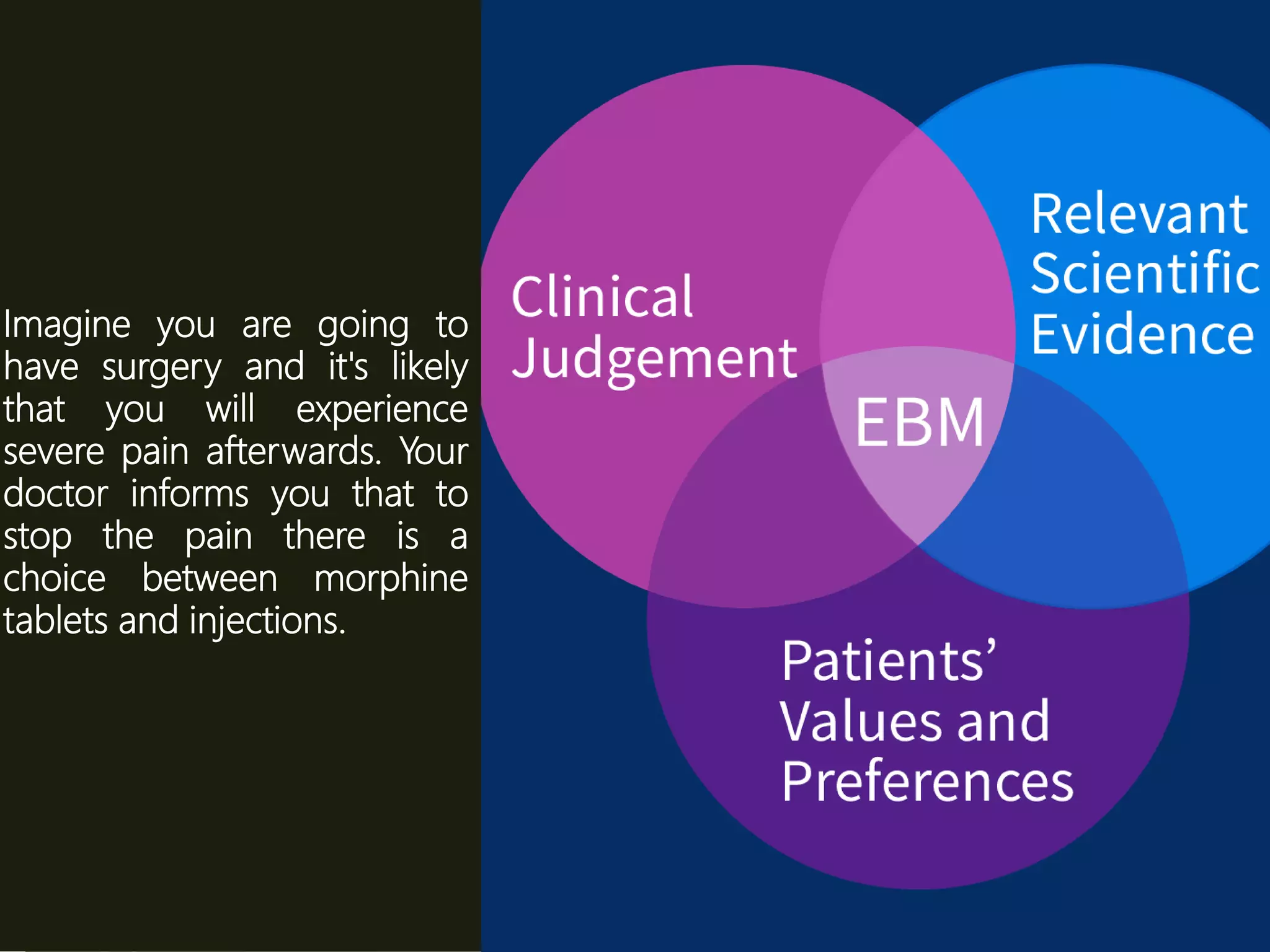 Evidence Based Medicine Master degree Course (Lecture 1): Formulation ...