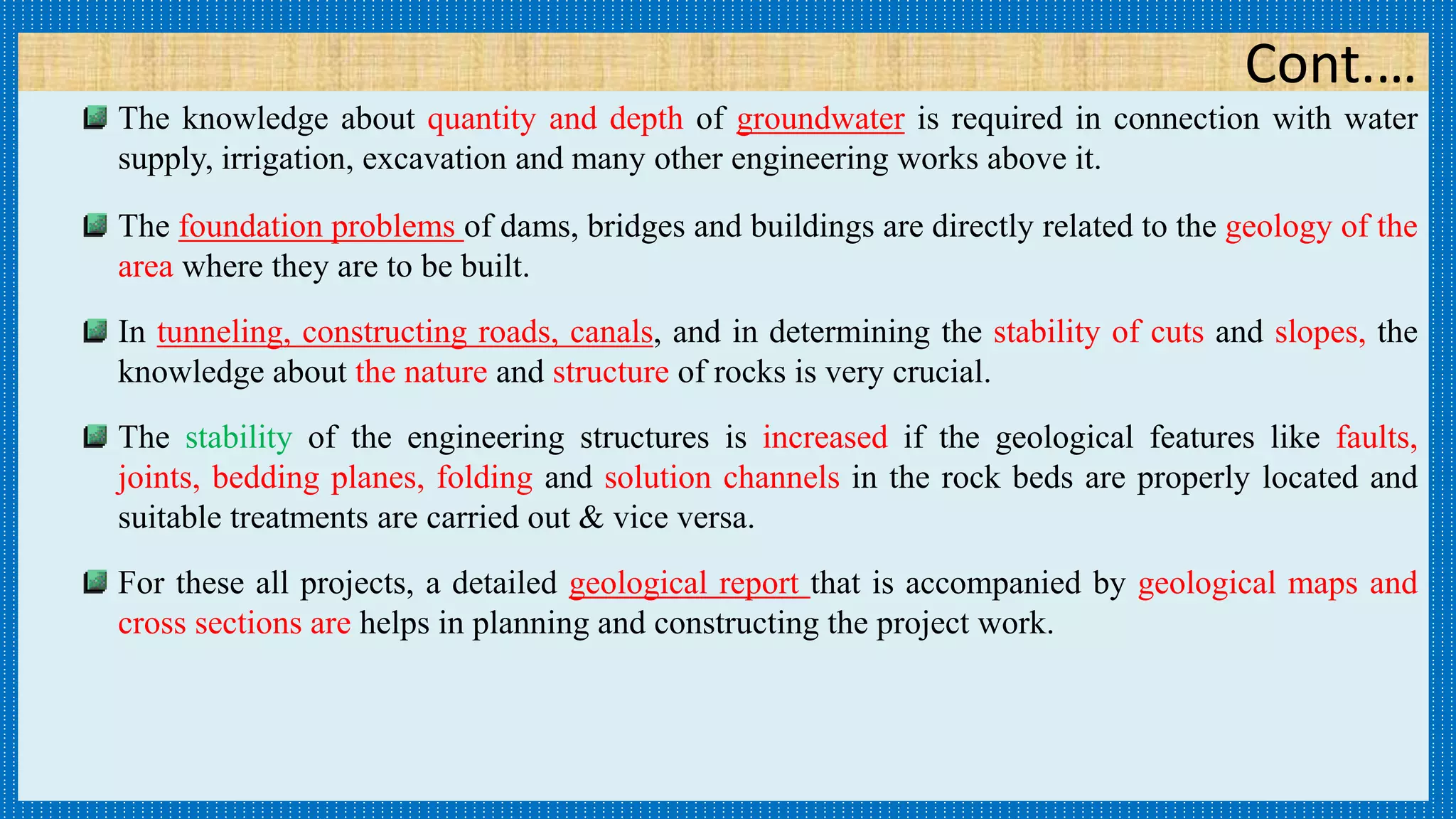 Engineering Geology Lecture 1 | PPTX | Civil Engineering Industry | Industries