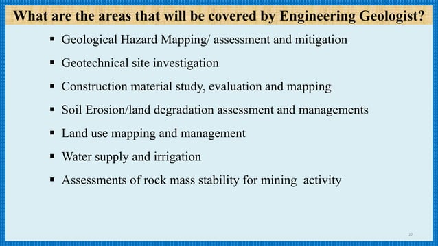 Engineering Geology Lecture 1 | PPTX | Civil Engineering Industry ...