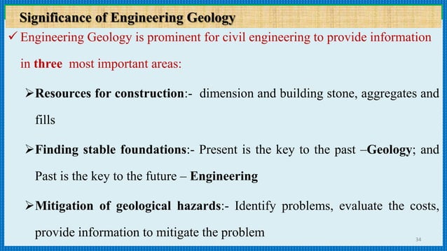 Engineering Geology Lecture 1 | PPTX | Civil Engineering Industry | Industries