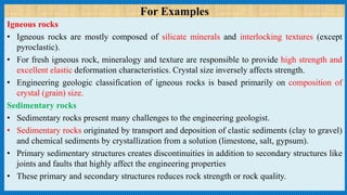 Engineering Geology Lecture 1 | PPTX