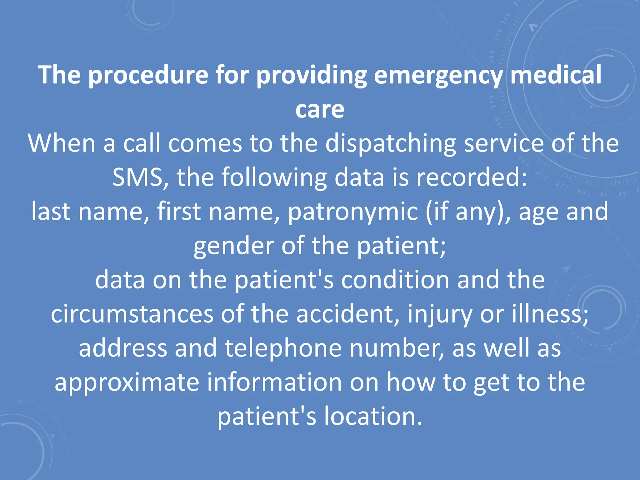 Lecture 1-1 ppt emergency ambulance service | PPTX