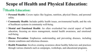Physical education 1st chapter for physical activity for BS students | PPTX