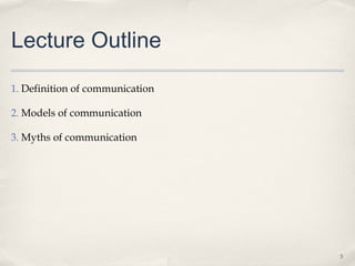 Lecture 1.2 what is communication student notes | PPT