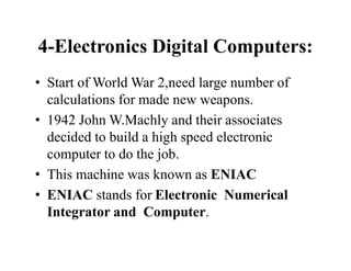 Computer and Examples , History of Computer | PPT