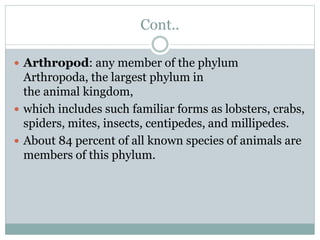 Introduction to medical entomology | PPTX
