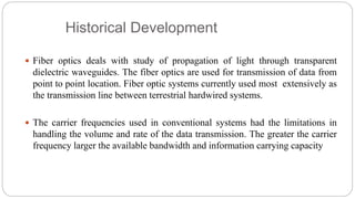 Optical Fiber Introduction | PPTX