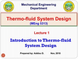 Introduction to Thermo-fluid System Design | PDF