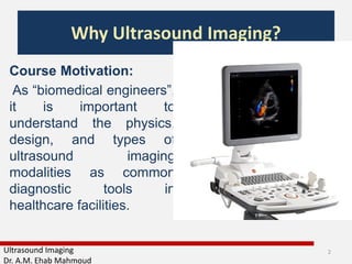 Medical Equipment Ultrasound Lecture 1 | PDF