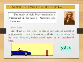 Lecture 1 Introduction to statics Engineering Mechanics hibbeler 14th ...