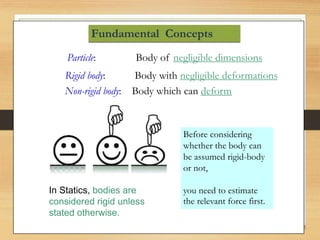 Lecture 1 Introduction to statics Engineering Mechanics hibbeler 14th ...