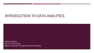 Introduction to Data Analytics | PPTX