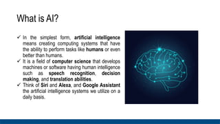 Lecture 1- Artificial Intelligence - Introduction | PPTX