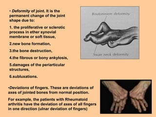 Joint Disorders Lecture 1 | PPT