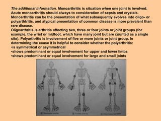 Joint Disorders Lecture 1 | PPT