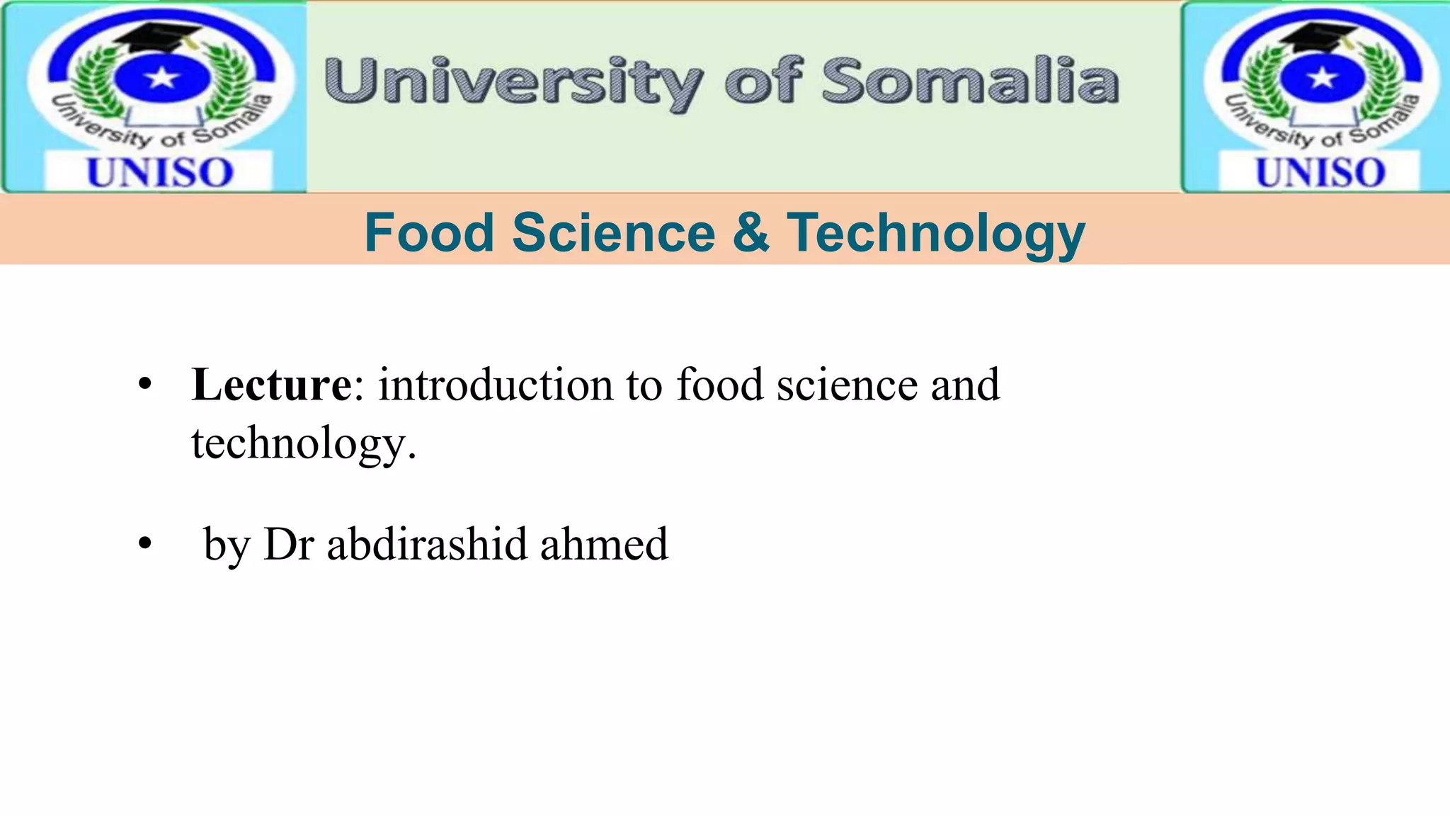 Lecture 1 introduction to food science and technology | PPTX | Food Industry | Industries