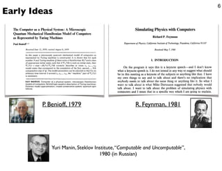 Introduction to Quantum Computing Lecture 1: Fundamentals | PPT