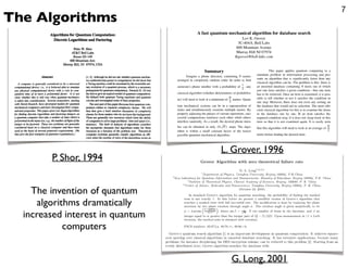Introduction to Quantum Computing Lecture 1: Fundamentals | PPT