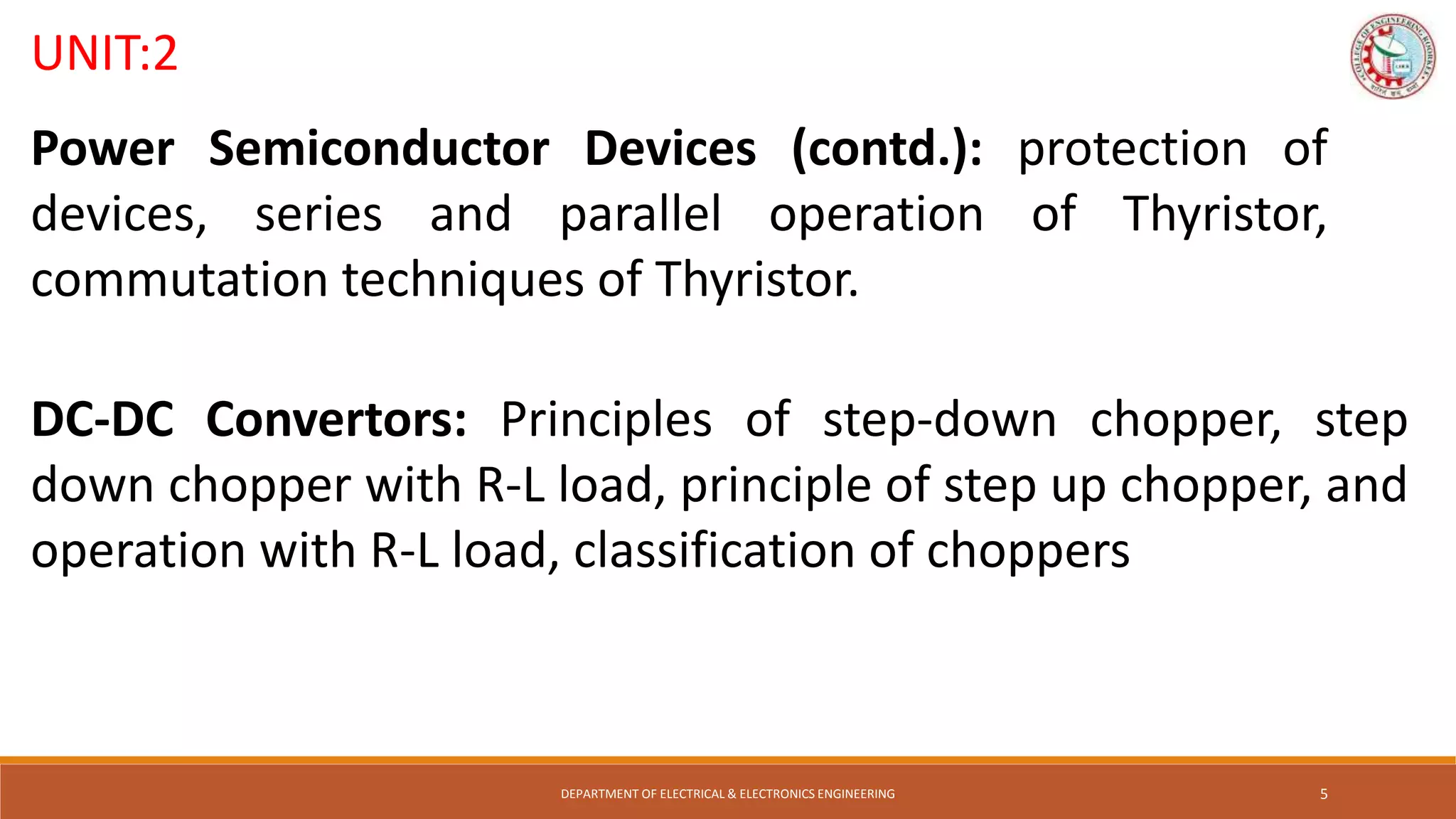 Lecture 1 Introduction of Power Electronics | PPTX